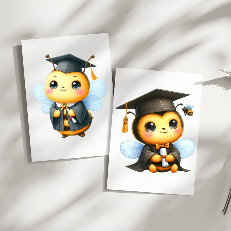 Bee Graduate a0287watercolor Clip Art ,digital Download,printable ...