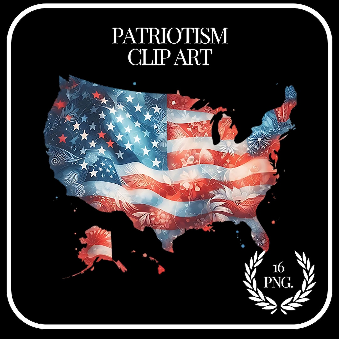 Patriotism Clip Art,watercolor Clip Art,independence Day,4th July ...