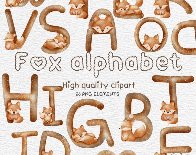 Fox Png Clipart Fox Font Alphabet Png Doodle Letters Fox Alphabet ...