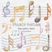 Watercolor Music Notes Clipart, Music Notation, Love Music, Music ...