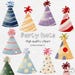 Watercolor Party Hats Clipart, Birthday Hats Clipart, Rainbow Clipart ...