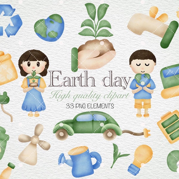 Earth Day Clip Art - Etsy