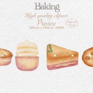 Watercolor Baking Png, Kitchen Clipart, Bakery Clipart, Culinary ...