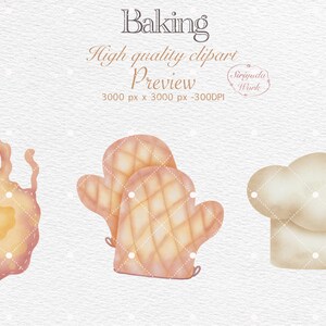 Watercolor Baking Png, Kitchen Clipart, Bakery Clipart, Culinary ...