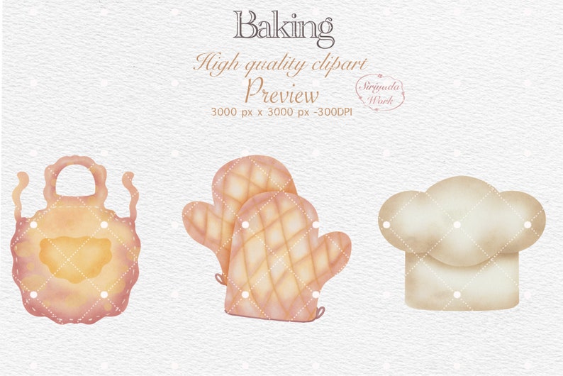 Watercolor Baking Png, Kitchen Clipart, Bakery Clipart, Culinary ...