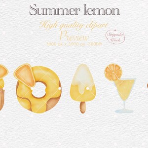 Watercolor Summer Lemon Clipart, Seasonal Clipart, Fruit Clipart, Lemon ...