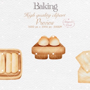 Watercolor Baking Png, Kitchen Clipart, Bakery Clipart, Culinary ...