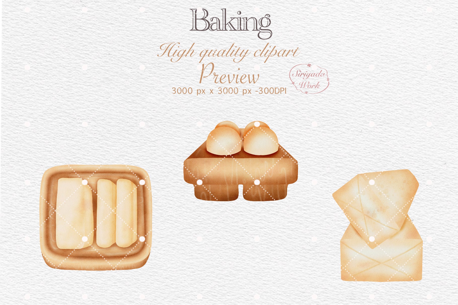 Watercolor Baking Png, Kitchen Clipart, Bakery Clipart, Culinary ...