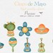 Watercolor Cinco De Mayo Clipart, Watercolor Fiesta Clipart, Fiesta ...