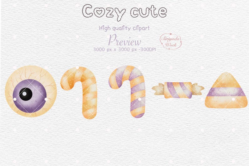 Watercolor Happy Halloween Clipart, Cute Halloween PNG, Ghost Clipart ...