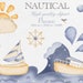 Watercolor Nautical Clipart, Beach Clipart, Travel Clipart, Ocean ...
