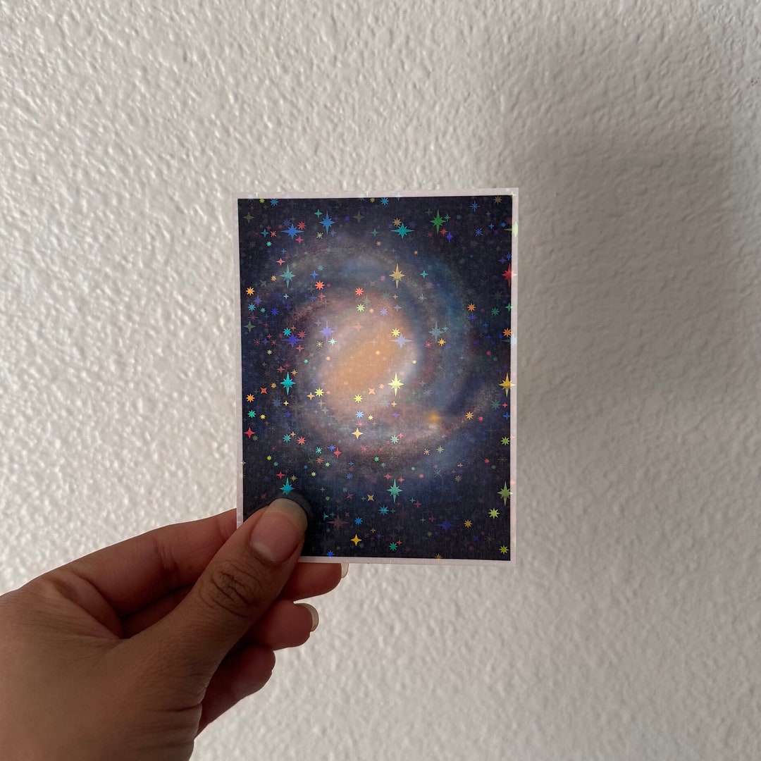Holographic Milky Way Sticker | Space Sticker - Etsy