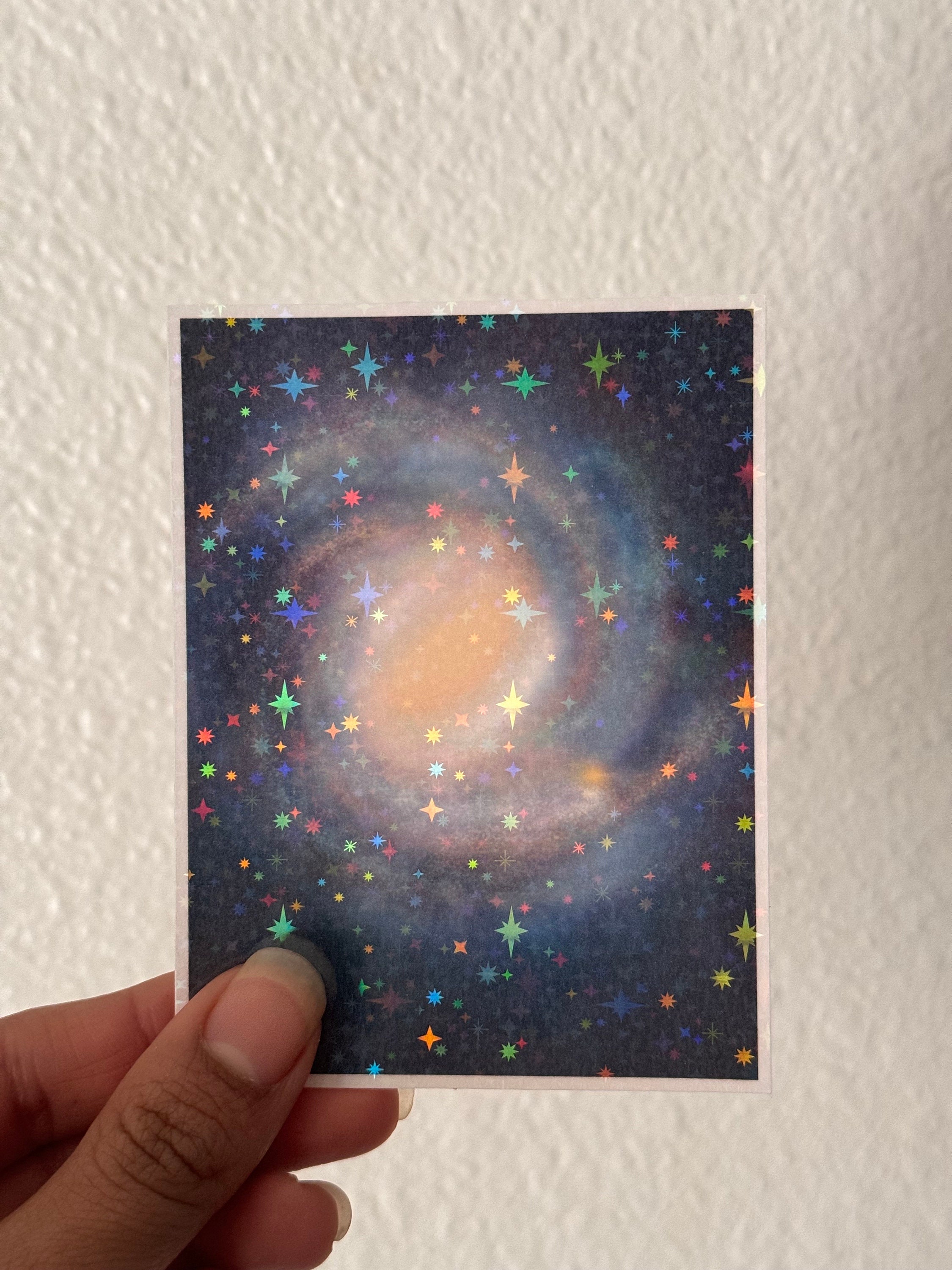 Holographic Milky Way Sticker | Space Sticker - Etsy