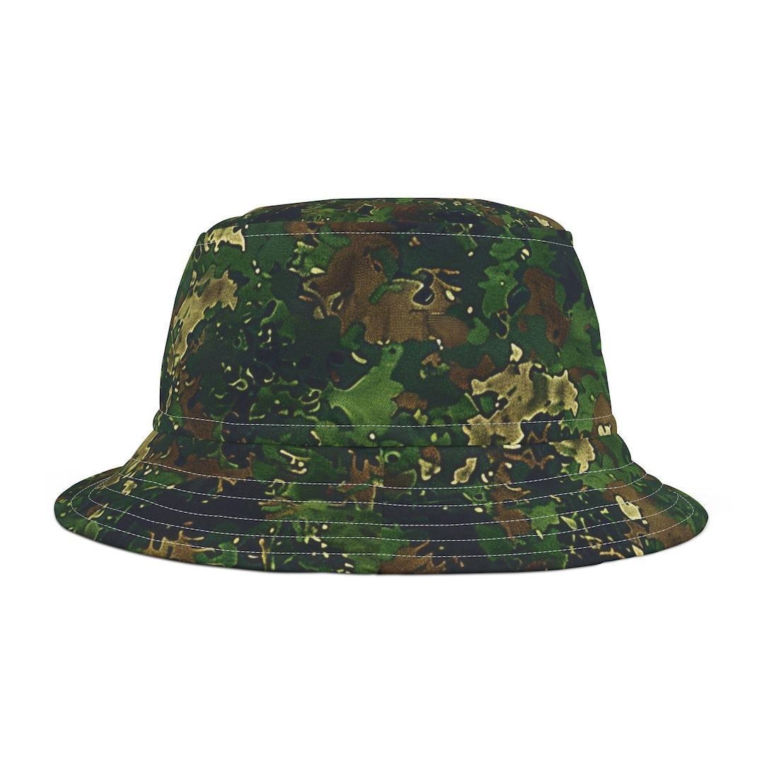 Camouflage Bucket Hat - Unisex Cap for Military, Army, Outdoor Fishing ...