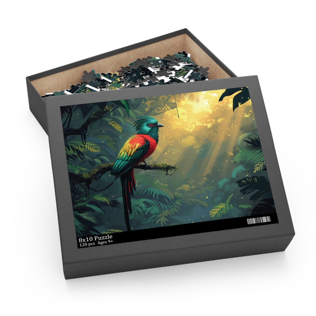 Quetzal Bird Puzzle 120, 252, 500-piece, Party Gift, Birds, Birthday ...