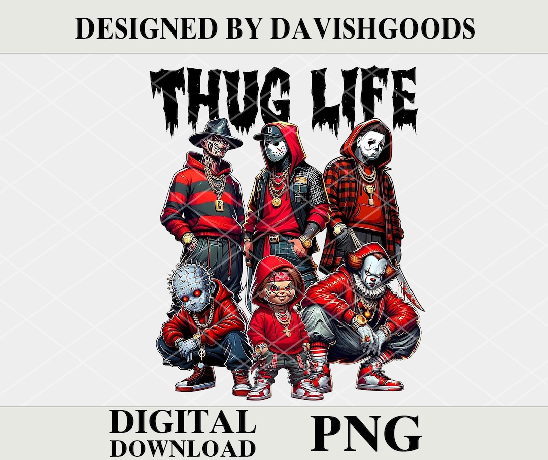 Thug Life Horror Movie Png, Halloween Horror Characters Png, Friends ...