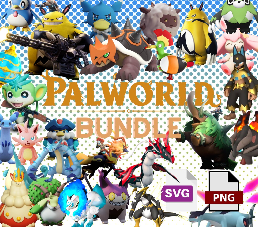 Palworld Bundle Files, Palworld Bundle, Palworld Svg,palworld Emotes ...