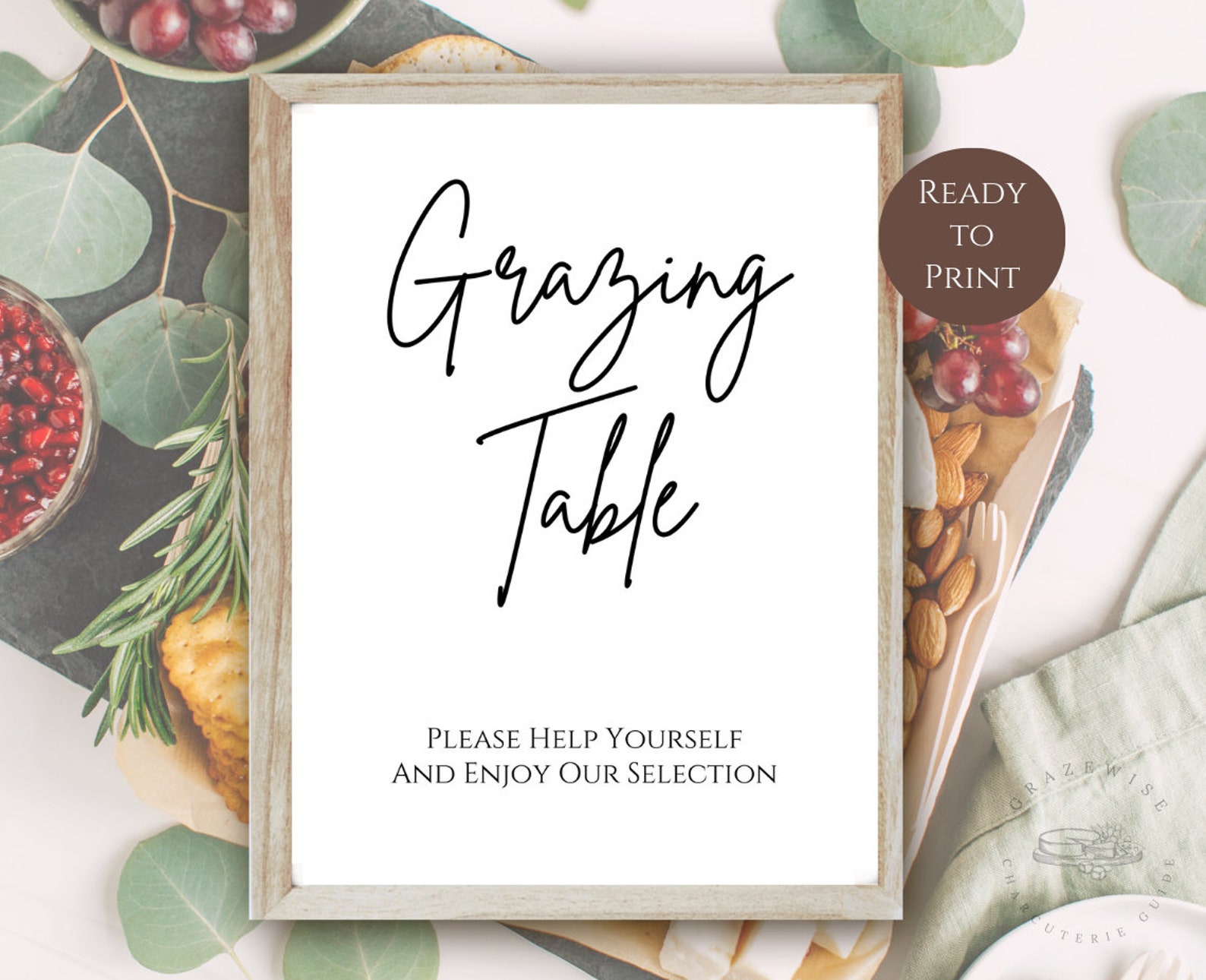 Grazing Table Sign, Grazing Station, Grazing Bar, Graze, Charcuterie ...