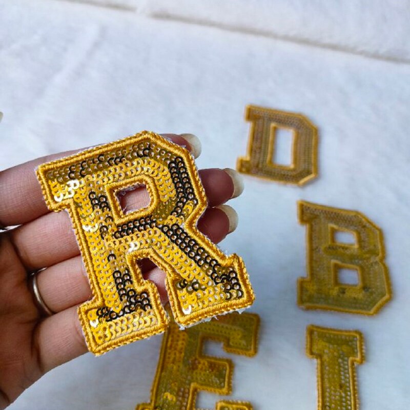 Sequin Iron on Letters - Etsy