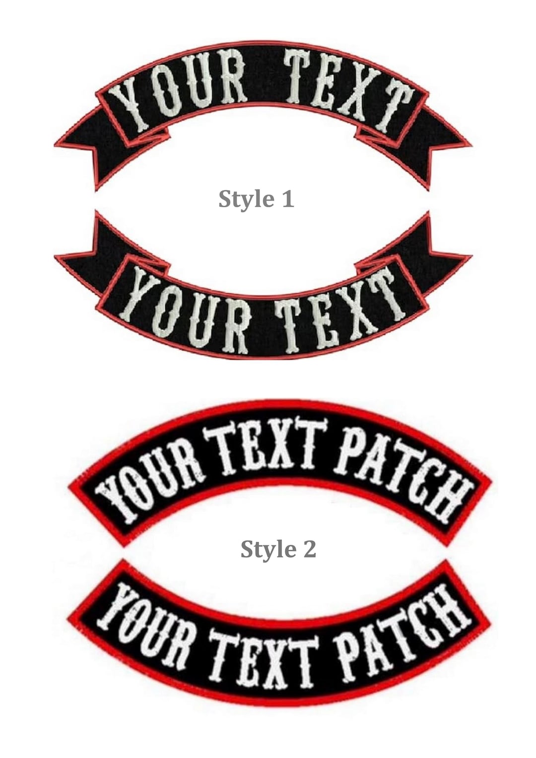 Custom Rockers Top or Bottom, Name Tag, MC Patch, Rank Tag Custom - Etsy