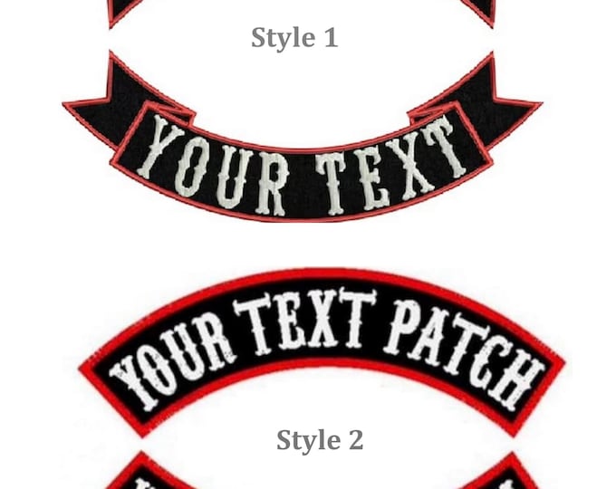 Custom Rockers Top or Bottom, Name Tag, MC Patch, Rank Tag Custom - Etsy