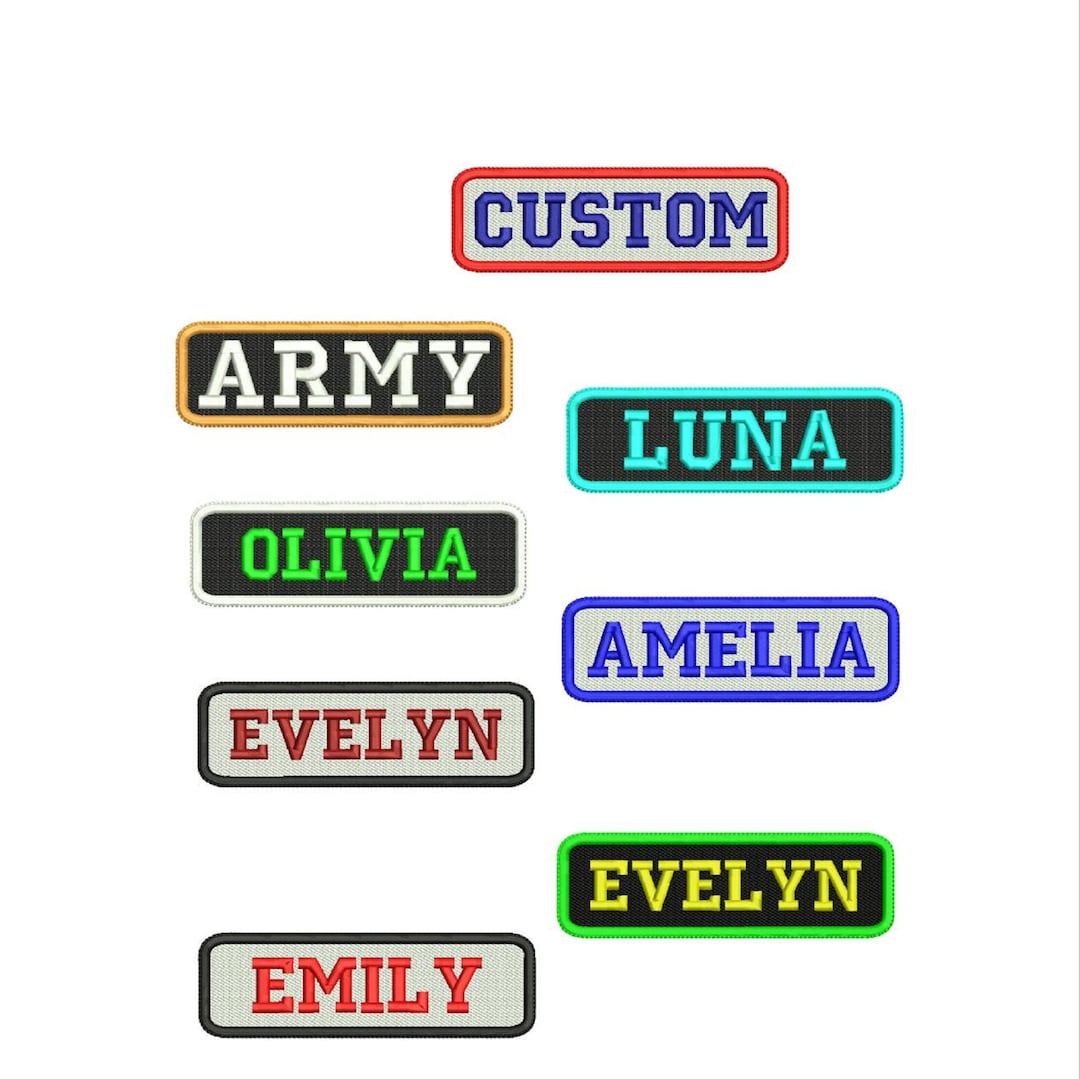 Embroidered Custom Patches for Jackets, Custom Name Patch, Personalized ...