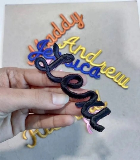 Iron on Single Name Patch, Personalized Name Patch, Iron on Name ...