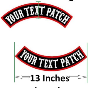 Custom Rockers Top or Bottom, Name Tag, MC Patch, Rank Tag Custom - Etsy