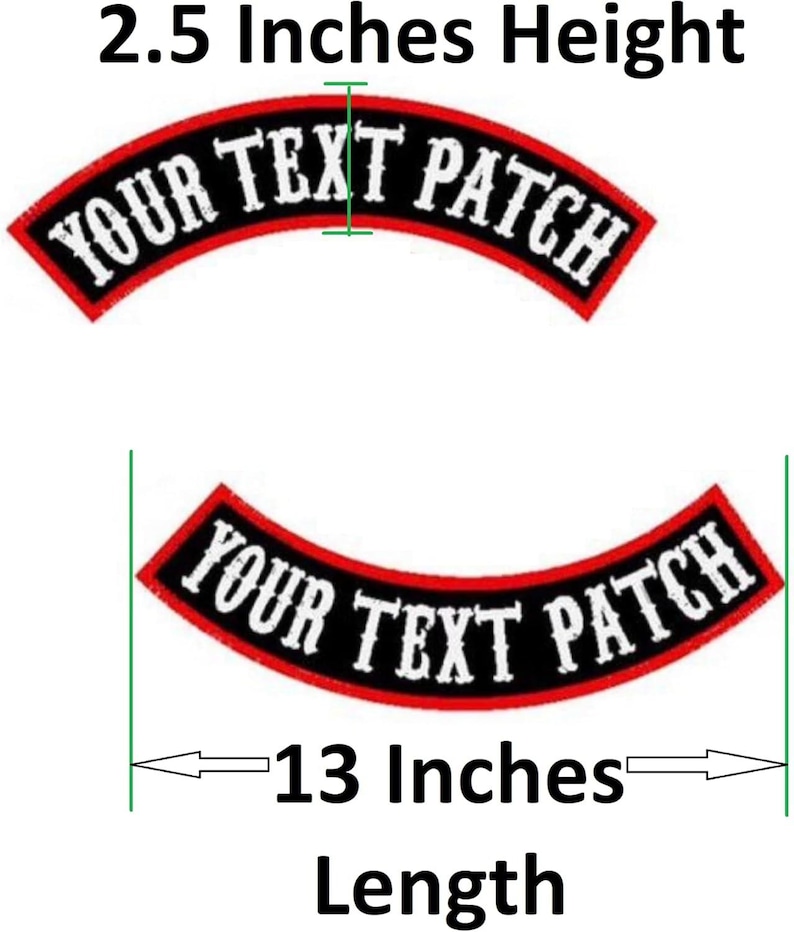 Custom Rockers Top or Bottom, Name Tag, MC Patch, Rank Tag Custom - Etsy