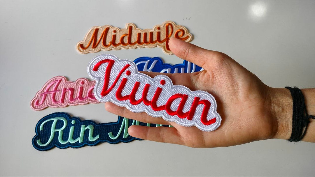 Personalized Name Patch, Embroidery Name Patch, Name Tag, Iron on Patch ...