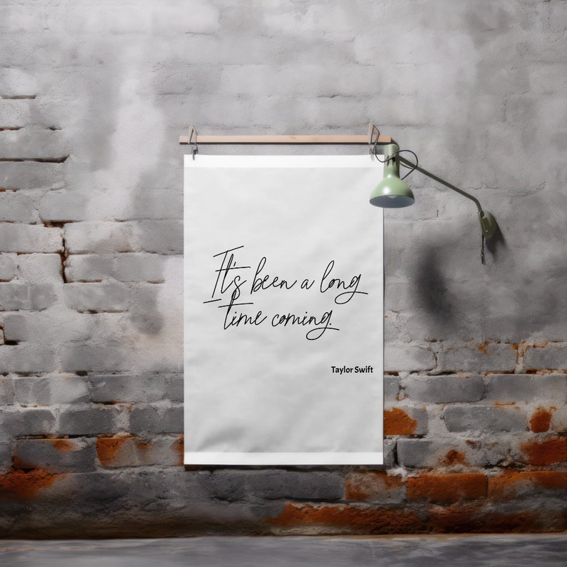 Taylor Swift It's Been a Long Time Coming, Printable Wall Art, Black ...