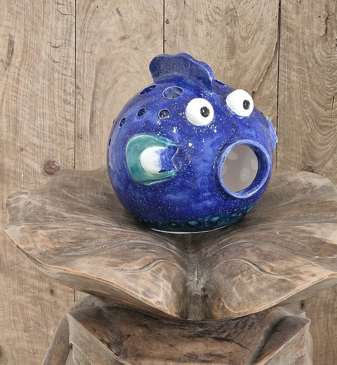 Ceramic Fish - Blue Night Azure - Etsy