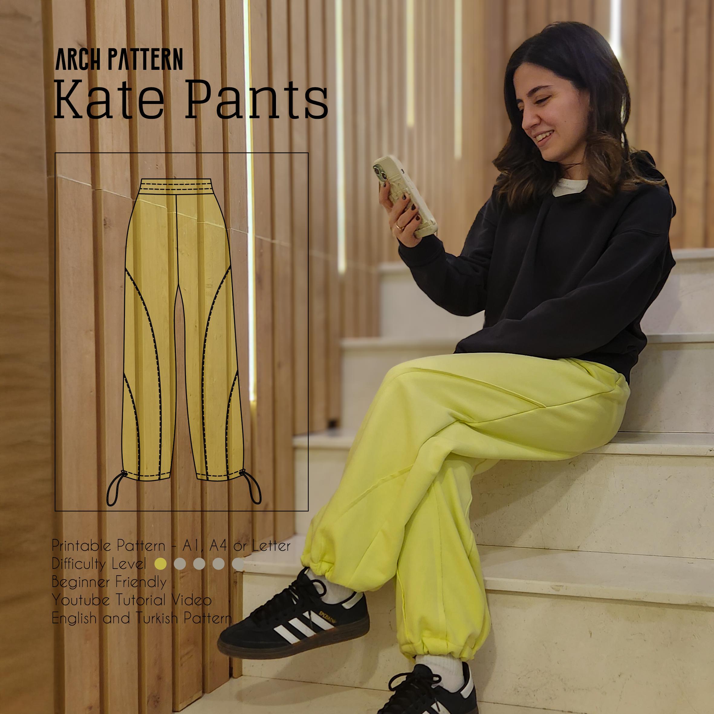 Kate Sweatpants Pattern, PDF Printable Pattern Size 36-46 - Etsy