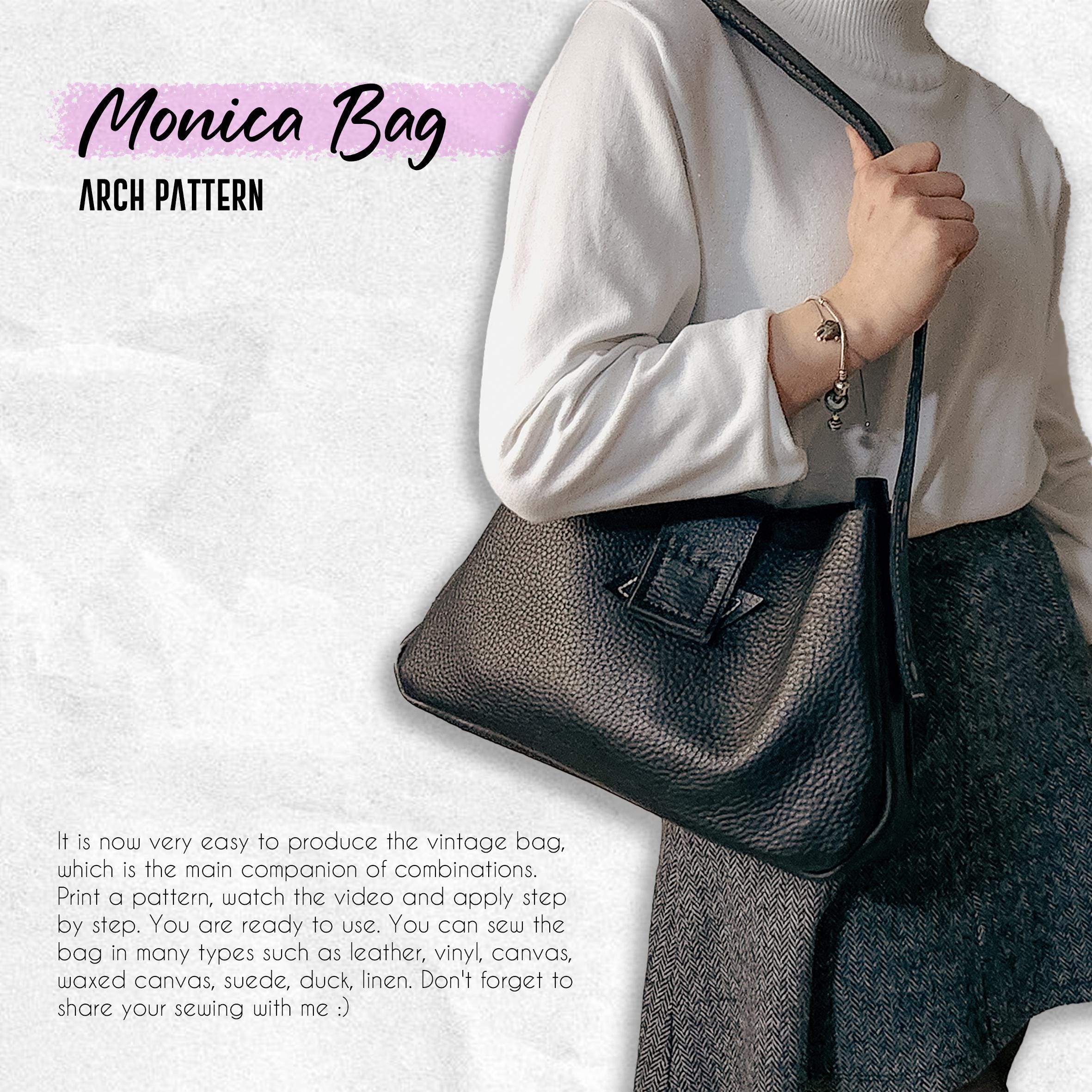 Monica Bag Pattern, Bag Sewing Pattern, Handmade Bag PDF Pattern - Etsy