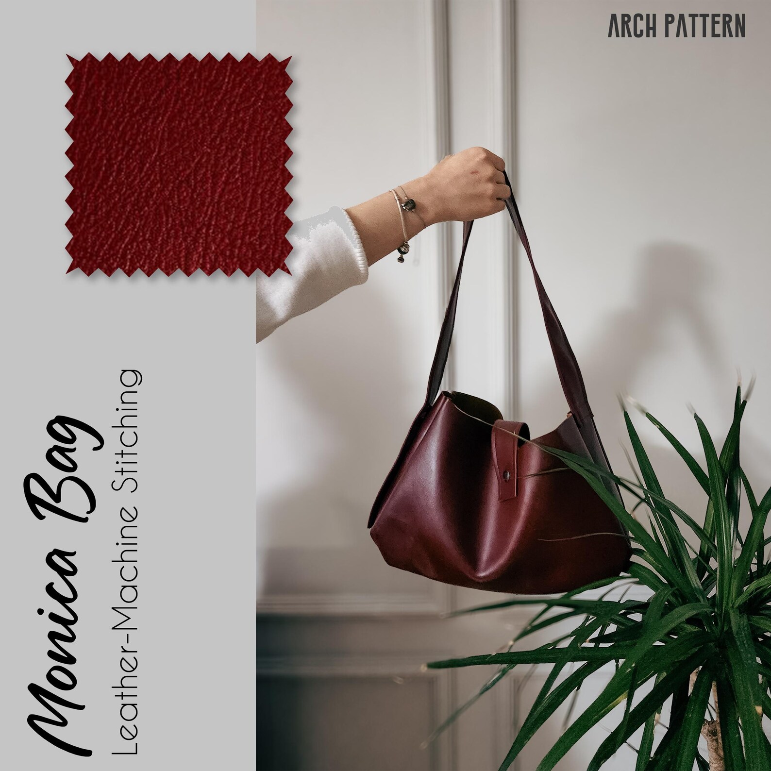 Monica Bag Pattern, Bag Sewing Pattern, Handmade Bag PDF Pattern - Etsy