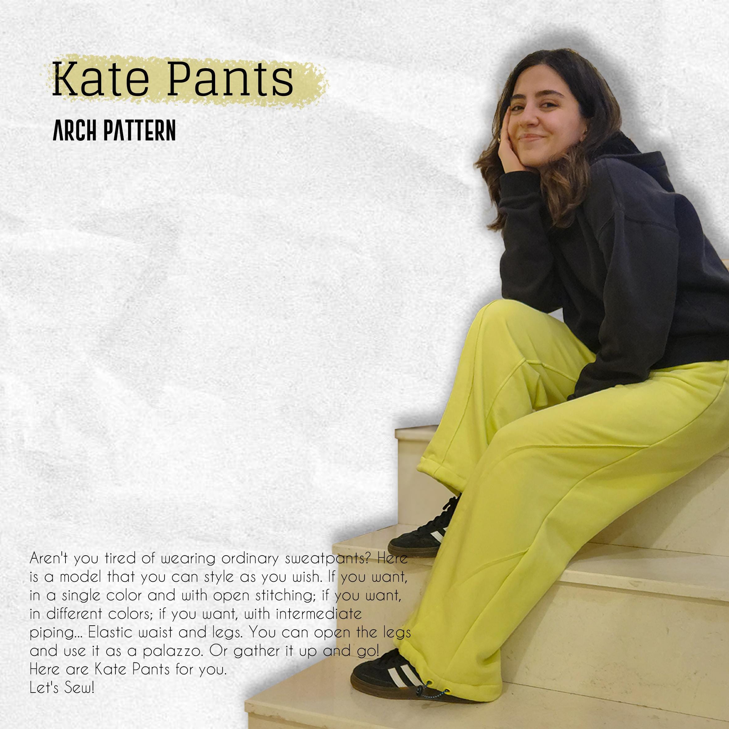 Kate Sweatpants Pattern, PDF Printable Pattern Size 36-46 - Etsy