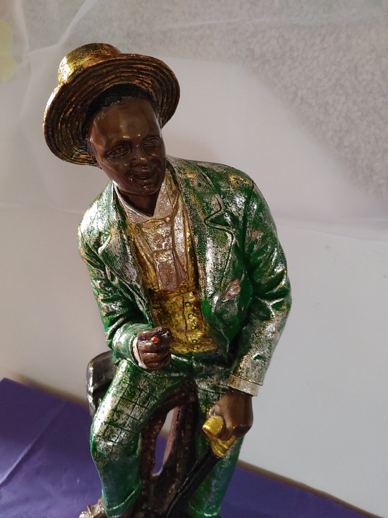Original Farnsworth Southern "gentile Men"painted Bronze Statue 28 ...