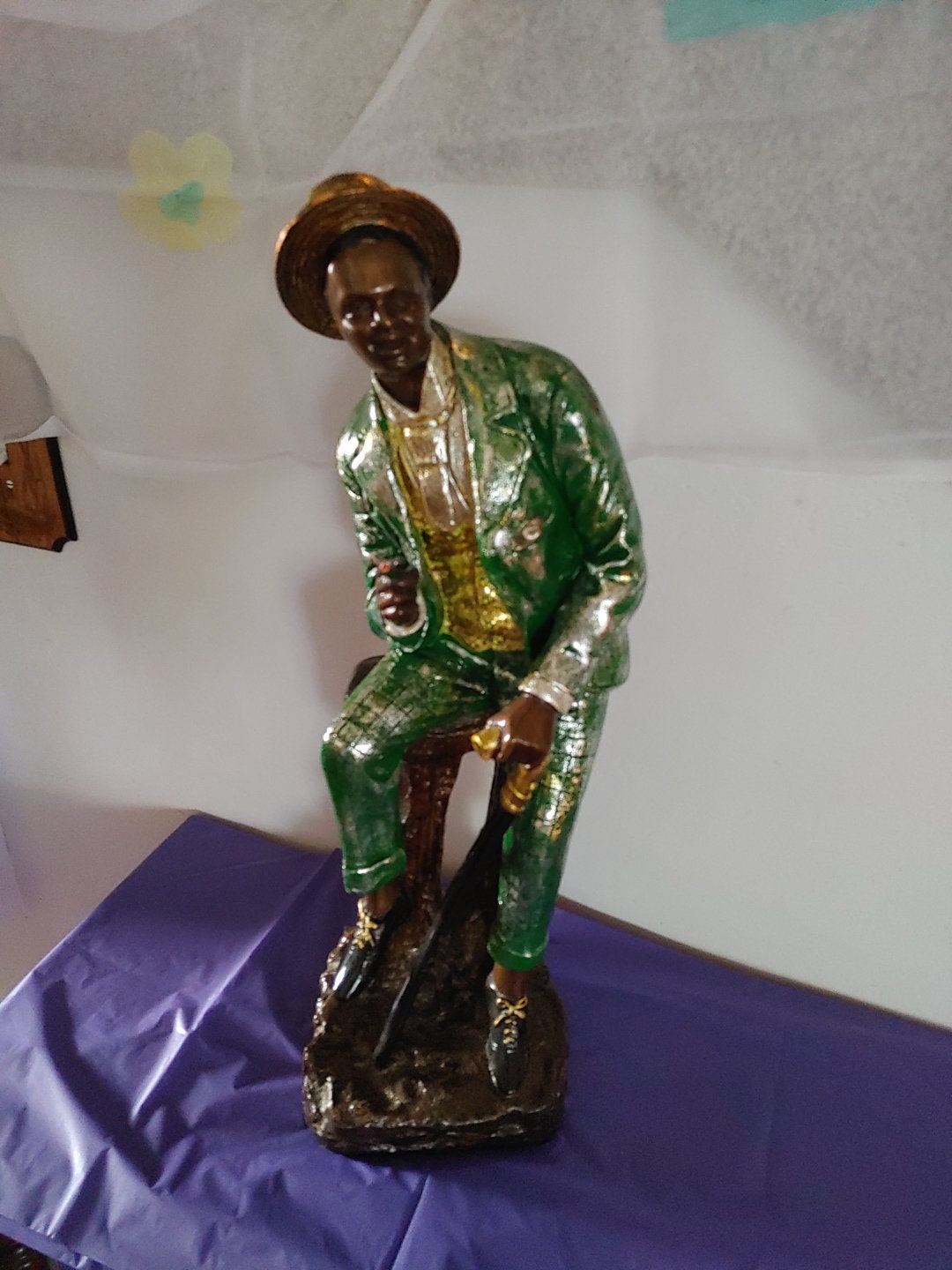 Original Farnsworth Southern "gentile Men"painted Bronze Statue 28 ...