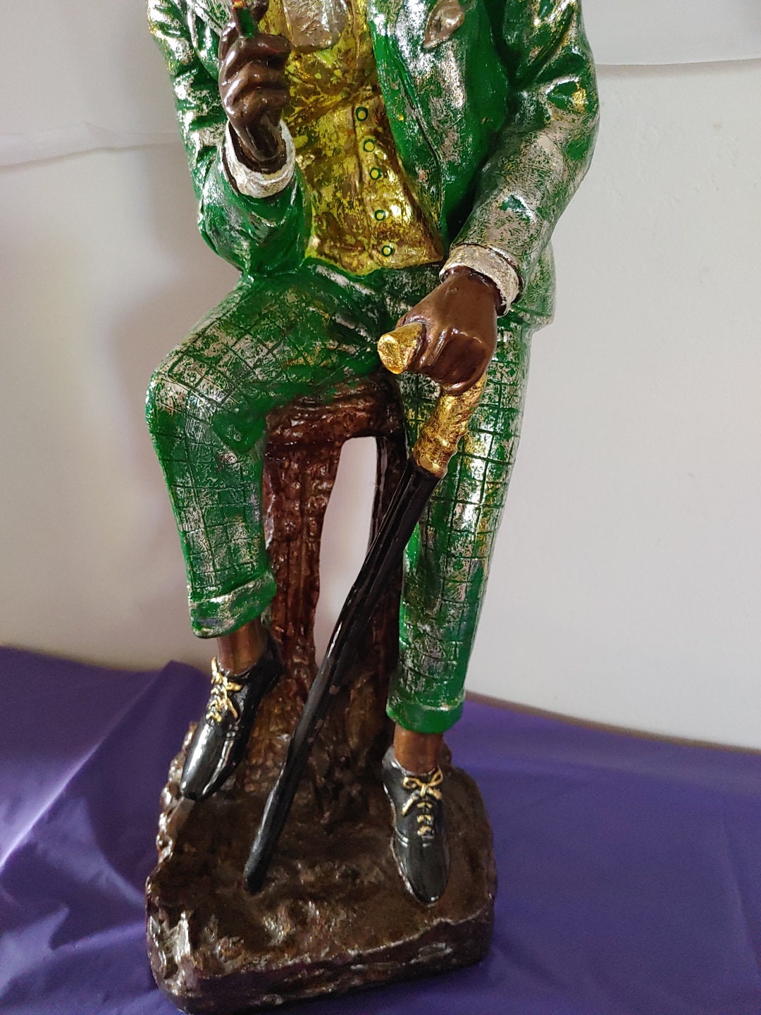 Original Farnsworth Southern "gentile Men"painted Bronze Statue 28 ...