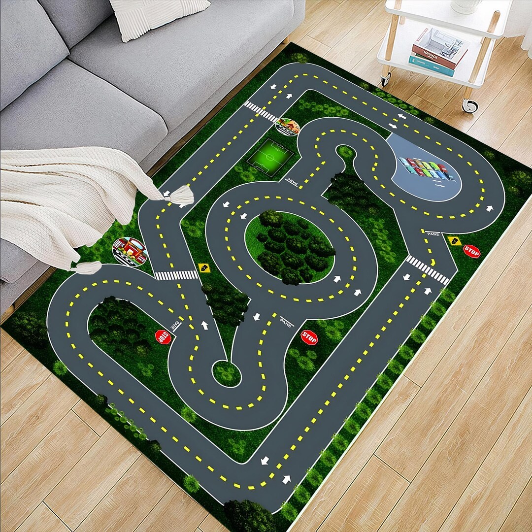 Kids Play Rug,road Map Rug,children's Traffic Rug,car Play for Kids ...
