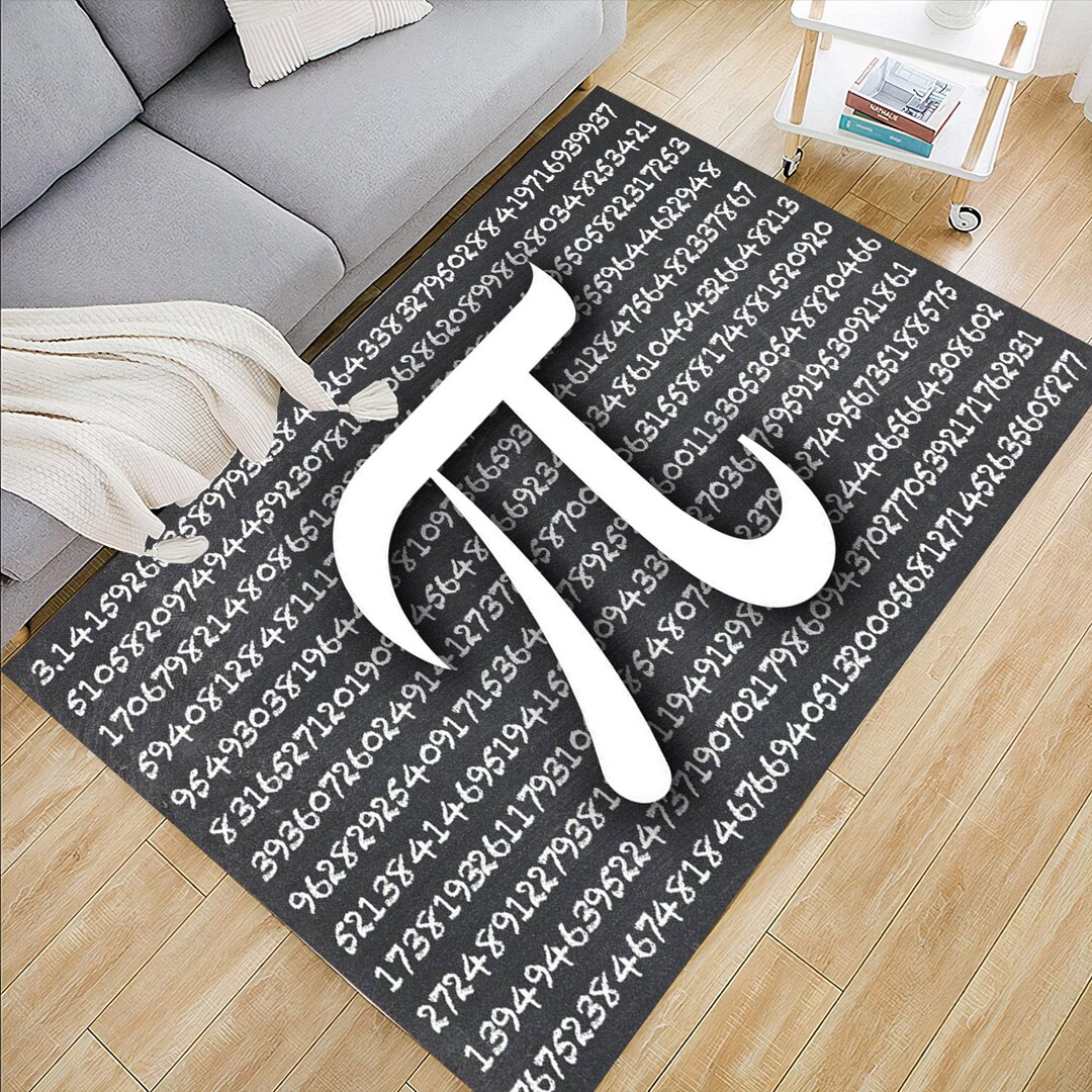 PI Number Rug,pi Number Pattern Rug,numbers Rug,math Rug,living Room ...
