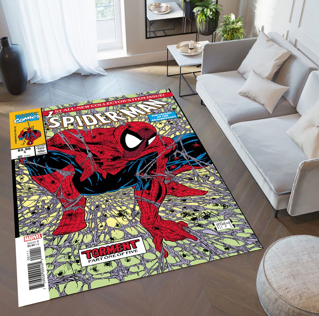 Spiderman Magazine Rug,spiderman Rug,marvel Magazine Rug,area Rug ...