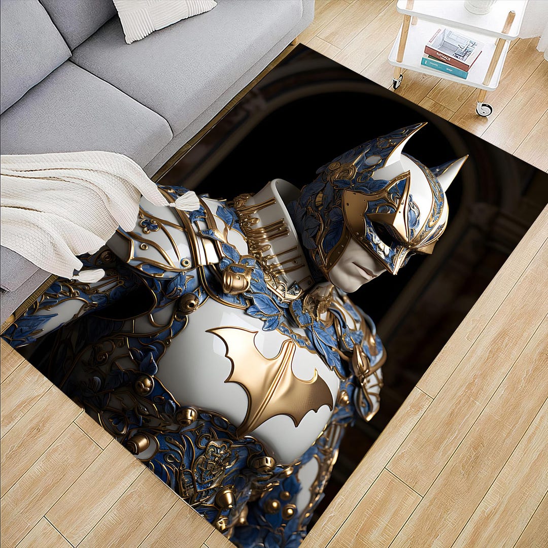 Batman Rug,superhero Home Decor,heroic Rug,artistic Batman Rug,comic ...
