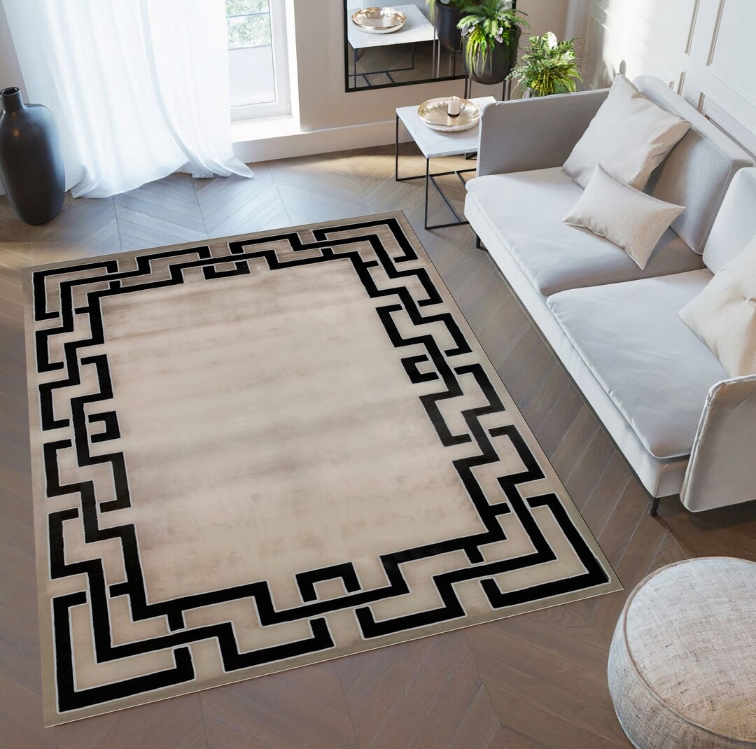 Greek Rug,greek Pattern Rug,beige Rug,classic Room Rug,area Rug,living ...