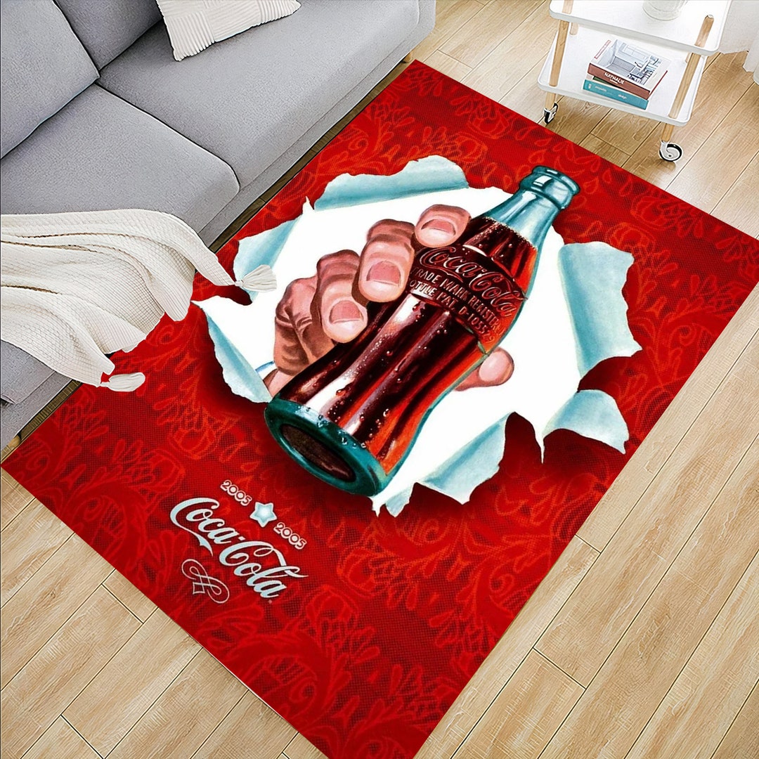 Coca Cola Rug,coca Cola Carpet,coke Area Rug,illusion Rug,kitchen Rug ...