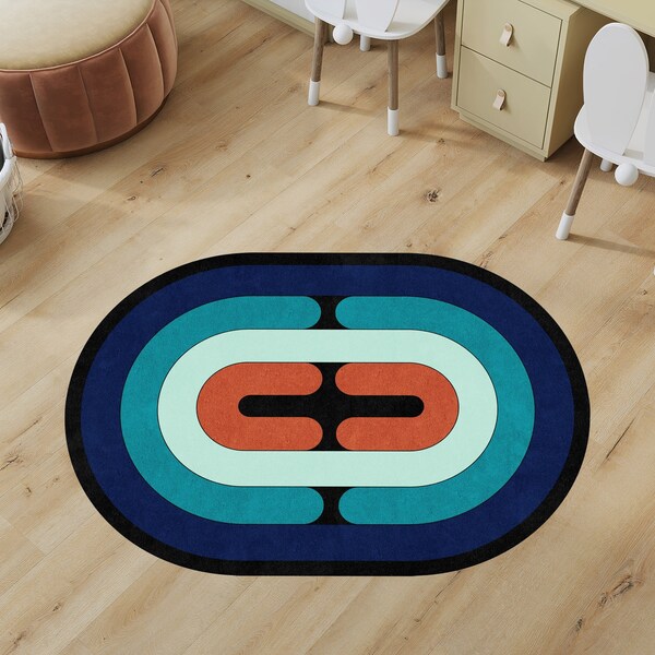Geometric Rug - Etsy