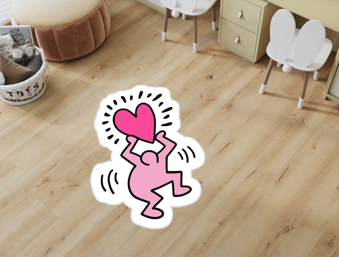 Dancing Rug,keith Haring Rug,haring Decor Rug,custom Rug,living Room ...