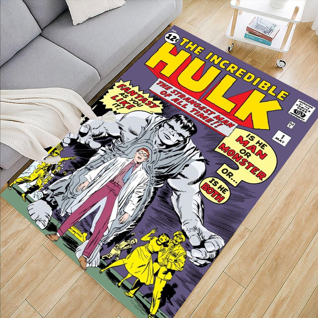 Green Hulk Rug,incredible Hulk Rug,scary Hulk Rug,magazine Cover Rug ...