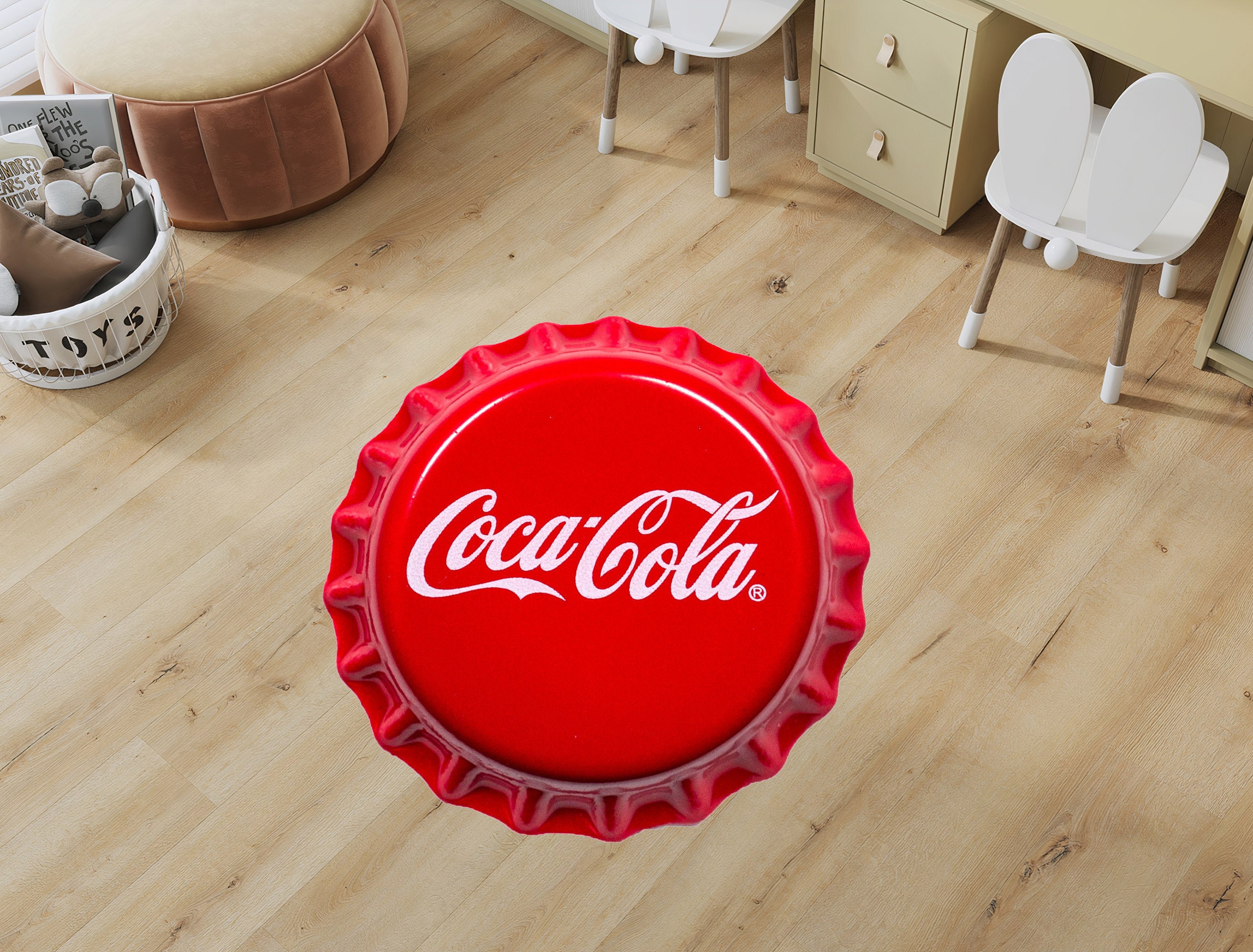 Coca Cola Rug,coca Cola Design Rug,coke Area Rug,round Custom Rug ...