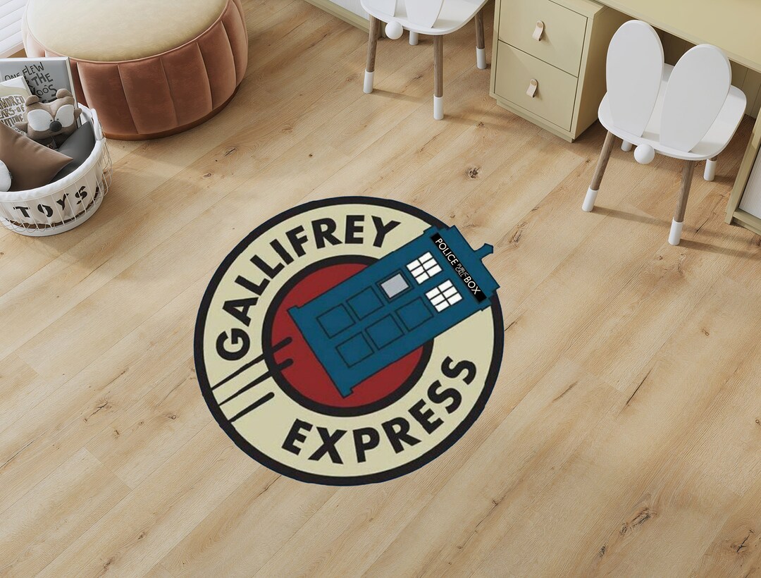 Gallifrey Express Rug,tardis Rug,police Box Rug,living Room Rug,rug ...